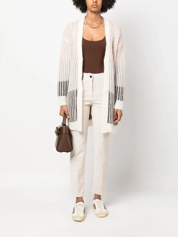 Peserico Corduroy Slim-cut Cotton Trousers