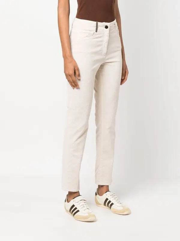 Peserico Corduroy Slim-cut Cotton Trousers