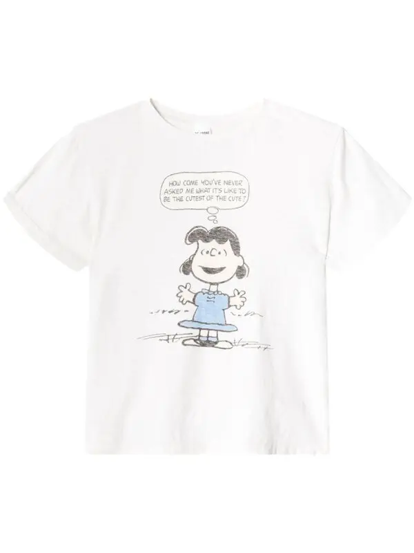 RE/DONE Lucy Cute Cropped T-shirt
