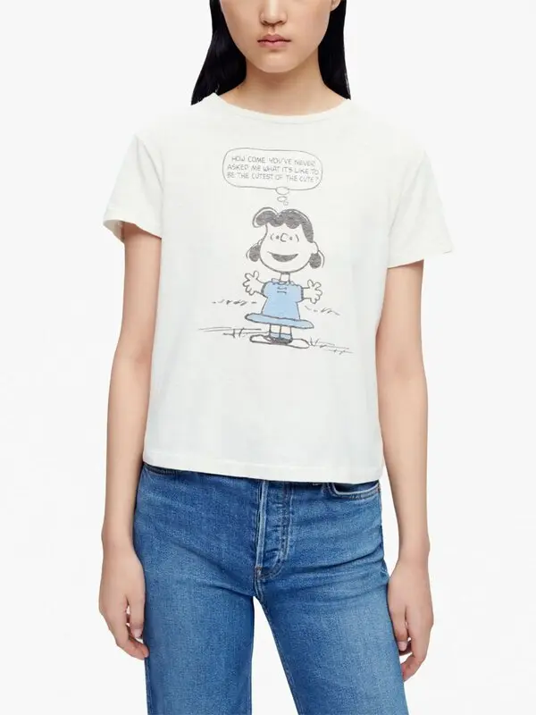 RE/DONE Lucy Cute Cropped T-shirt