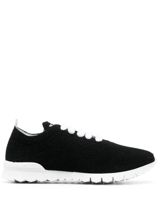 Kiton Perforated Low-top Sneakers - Black