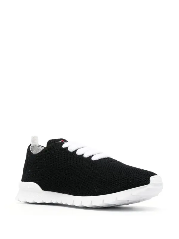 Kiton Perforated Low-top Sneakers - Black