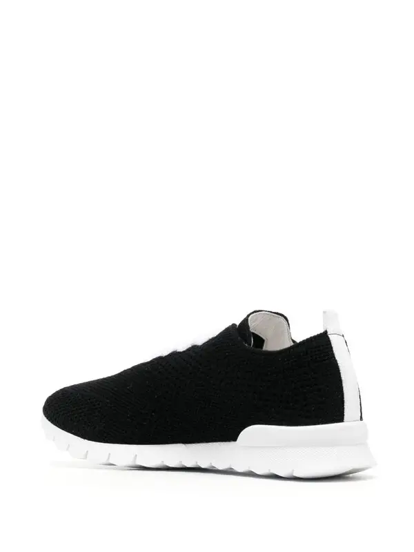 Kiton Perforated Low-top Sneakers - Black