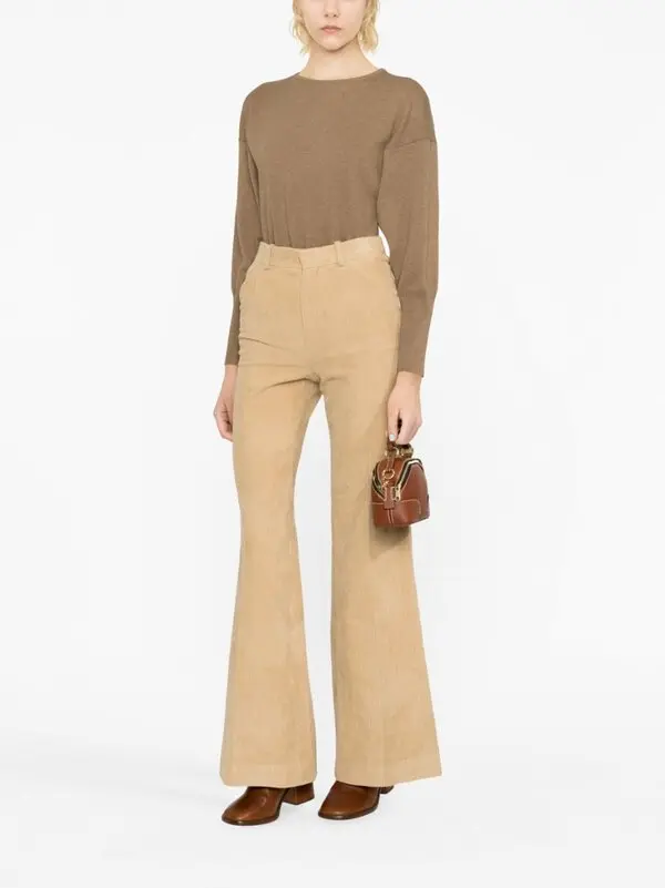 Fabiana Filippi Fitted-cuff Sweater - Brown