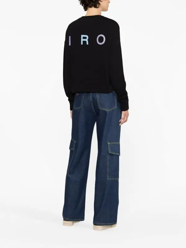 IRO PARIS Logo-print Cotton Sweatshirt