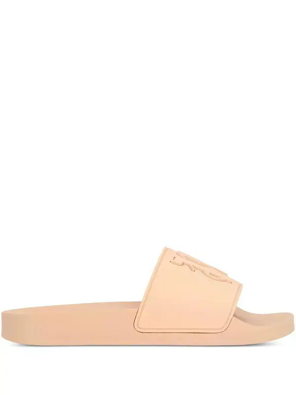 Palm Angels Embossed Monogram Slides - Neutrals