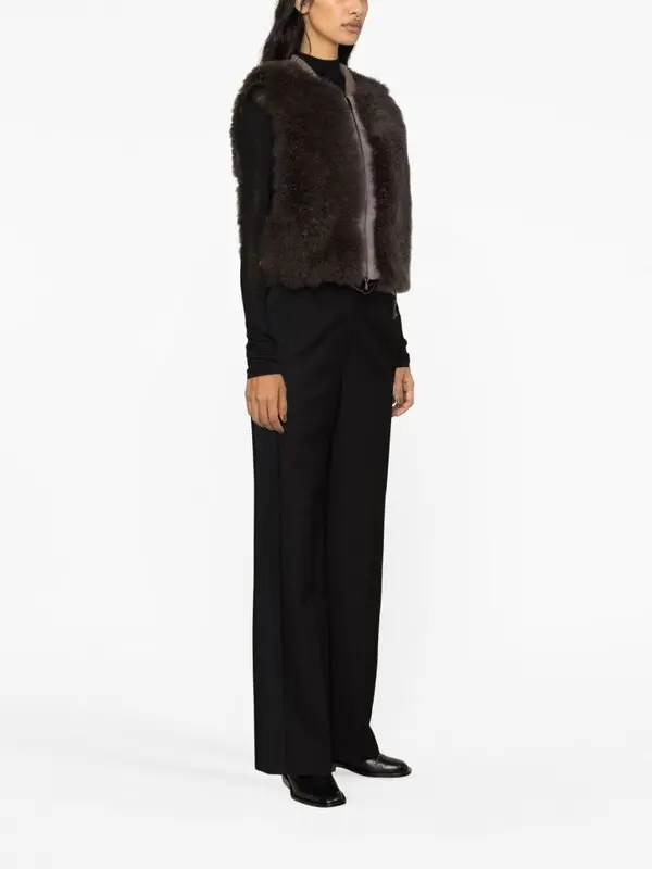 Fabiana Filippi Shearling Gilet - Grey
