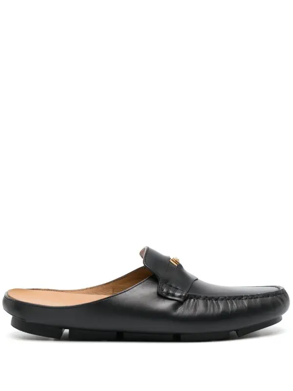 Versace Medusa Biggie Leather Loafers In Black - 55% Off  display picture 3
