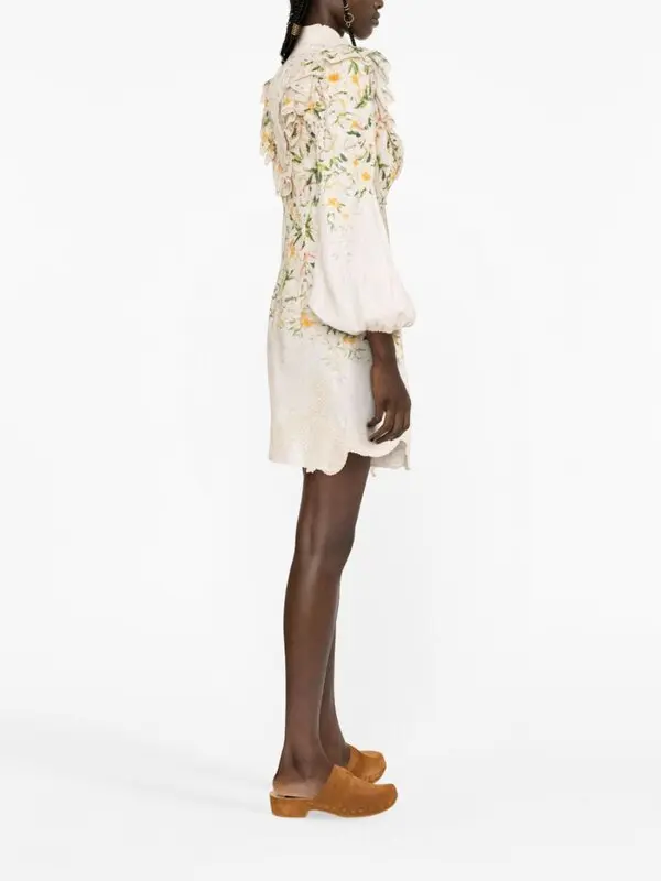 Zimmermann Coaster Floral-print Minidress
