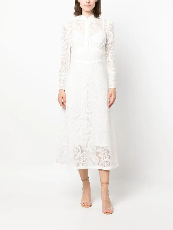 Zimmermann Wonderland Lace Midi Dress