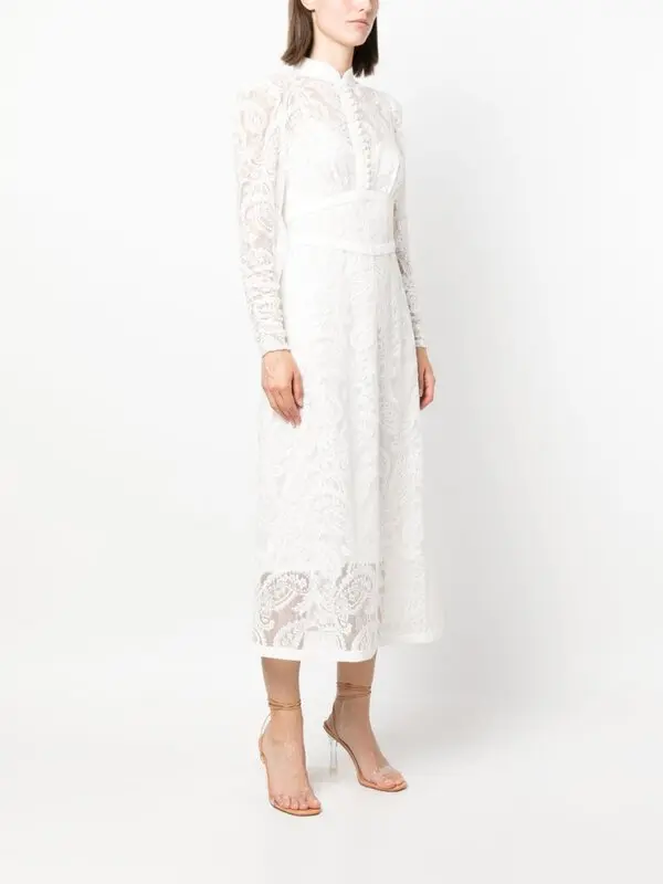 Zimmermann Wonderland Lace Midi Dress