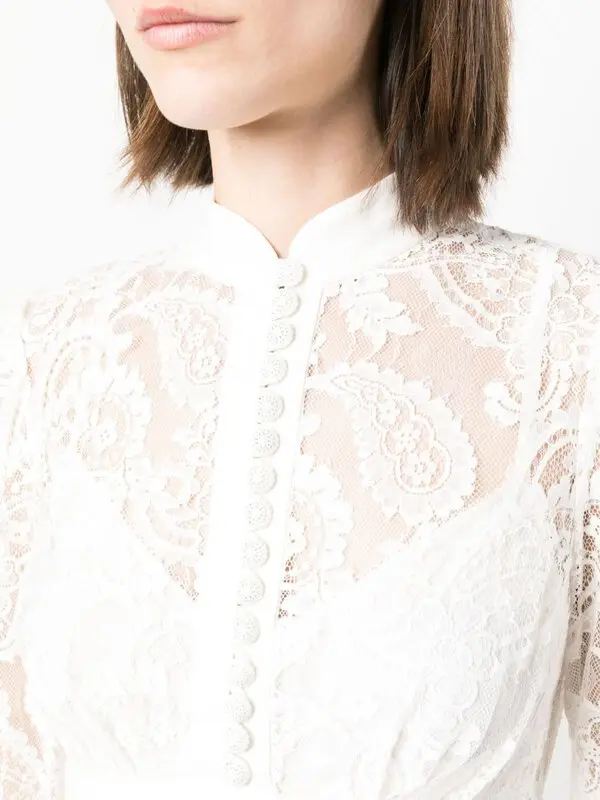 Zimmermann Wonderland Lace Midi Dress