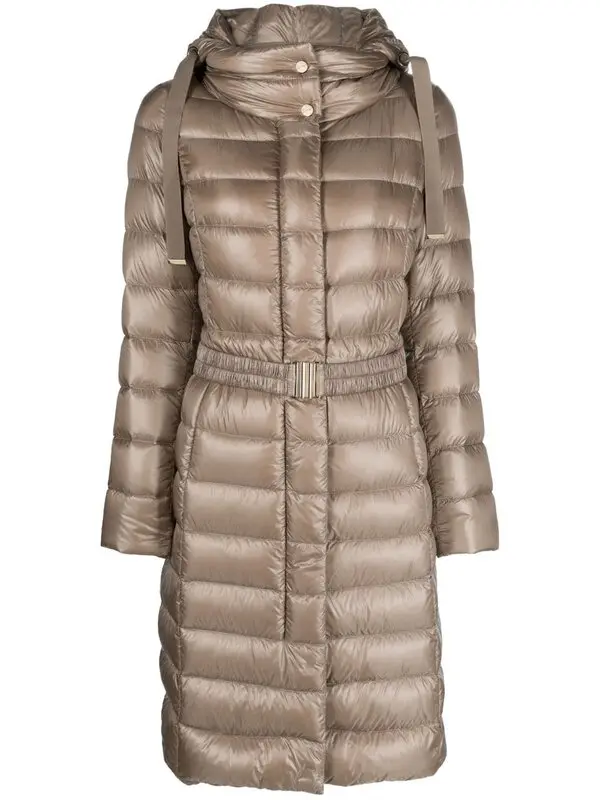 Herno Padded Belted Raincoat - Brown