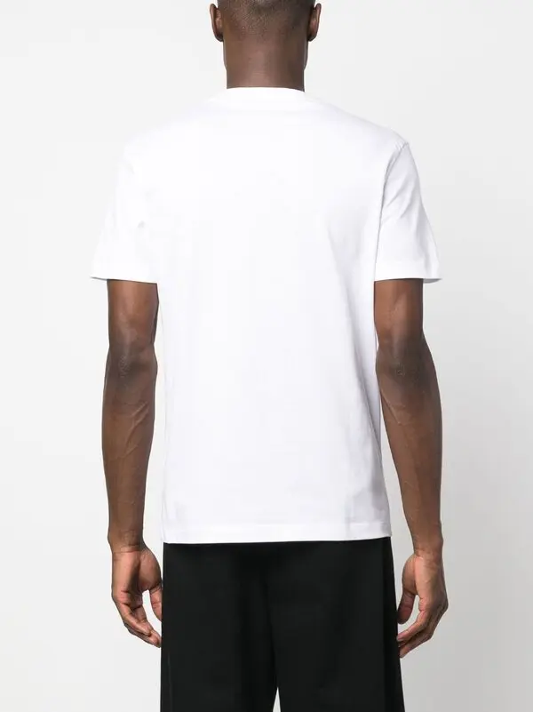 Versace 90s Logo Embroidered T-shirt - White