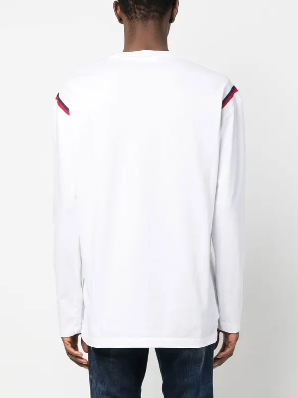 Dsquared2 University-print Long-sleeve T-shirt - White