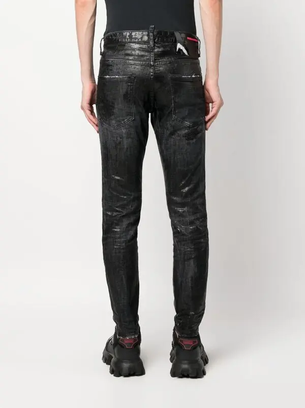 Dsquared2 Mid-rise Ripped Skinny Jeans