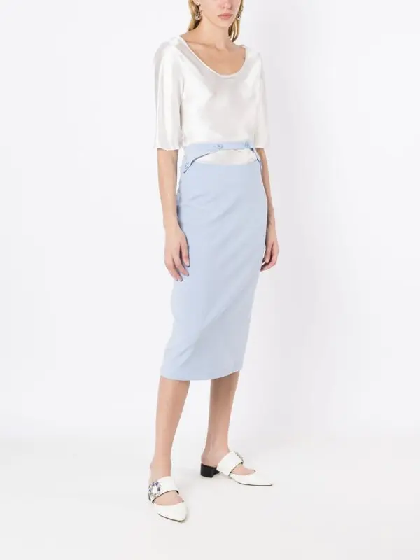GLORIA COELHO Cut-out Pencil Skirt
