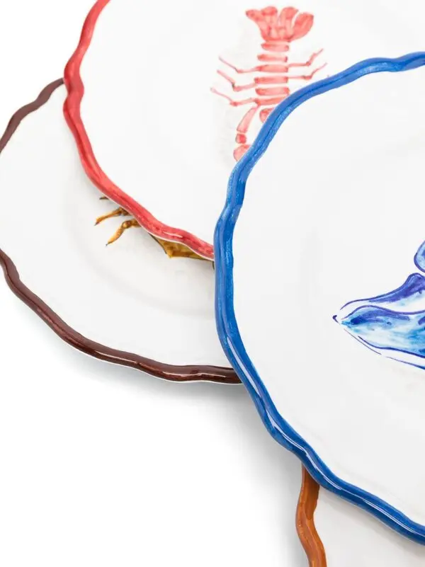 LES-OTTOMANS La Menagerie Dete Salad Plates