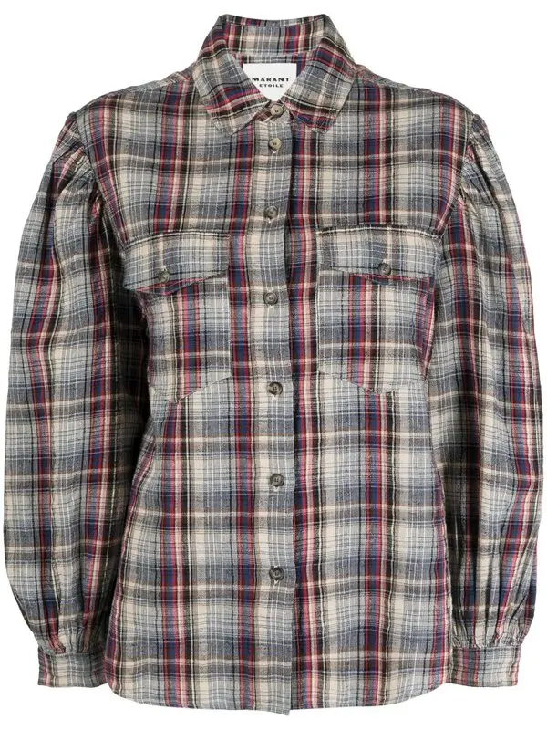 MARANT ETOILE Lidzy Plaid Shirt