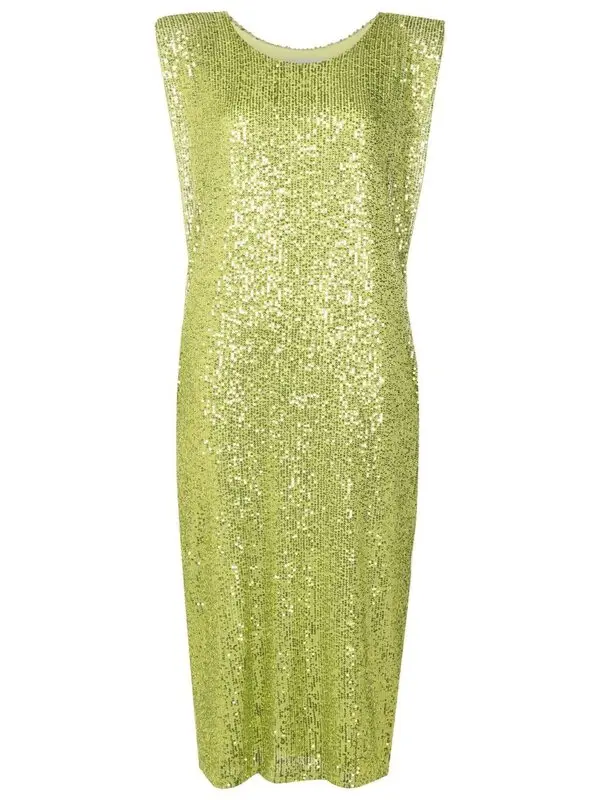 GLORIA COELHO All-over Sequin Midi Dress