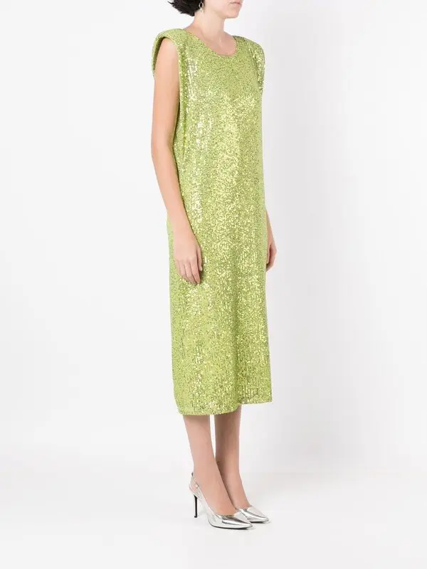 GLORIA COELHO All-over Sequin Midi Dress