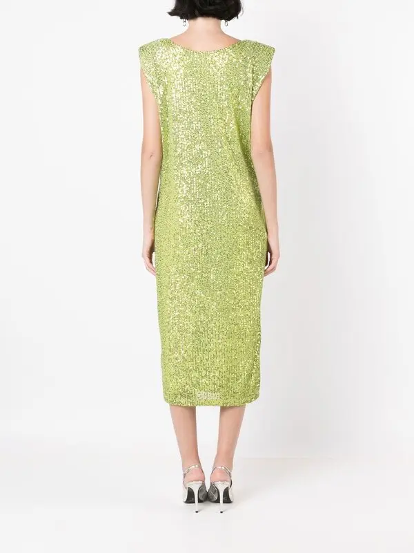 GLORIA COELHO All-over Sequin Midi Dress