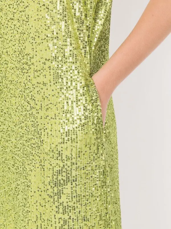 GLORIA COELHO All-over Sequin Midi Dress