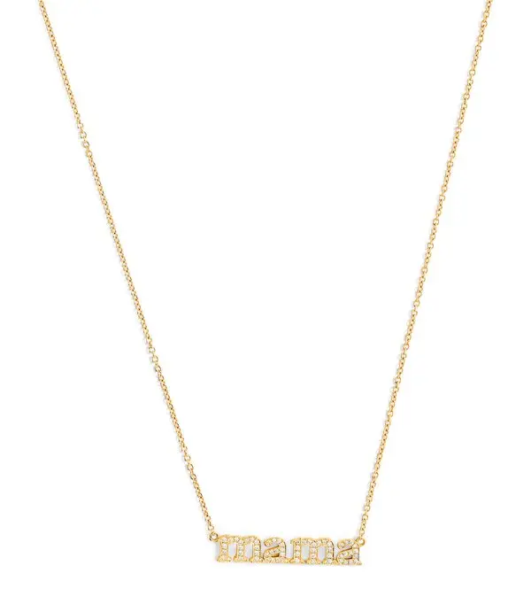 JENNIFER MEYER Yellow And Diamond Mama Necklace - Gold