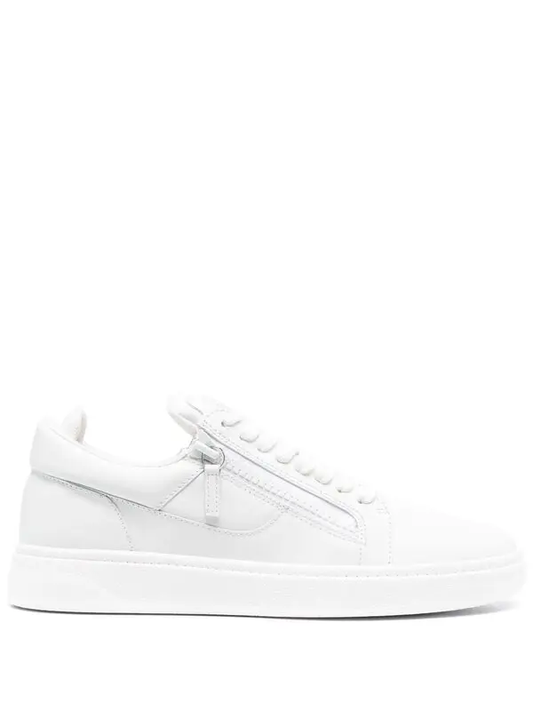 GIUSEPPE ZANOTTI Gz94 Double-zip Low-top Sneakers - White