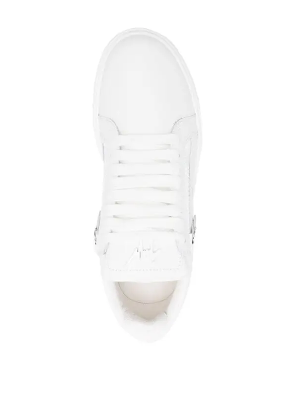 GIUSEPPE ZANOTTI Gz94 Double-zip Low-top Sneakers - White