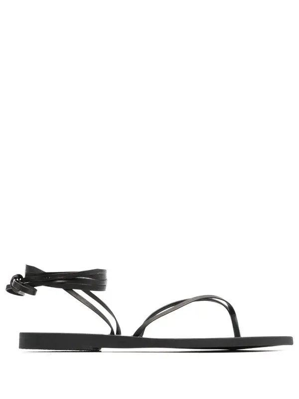 ANCIENT GREEK SANDALS Celia Flat Sandals - Black
