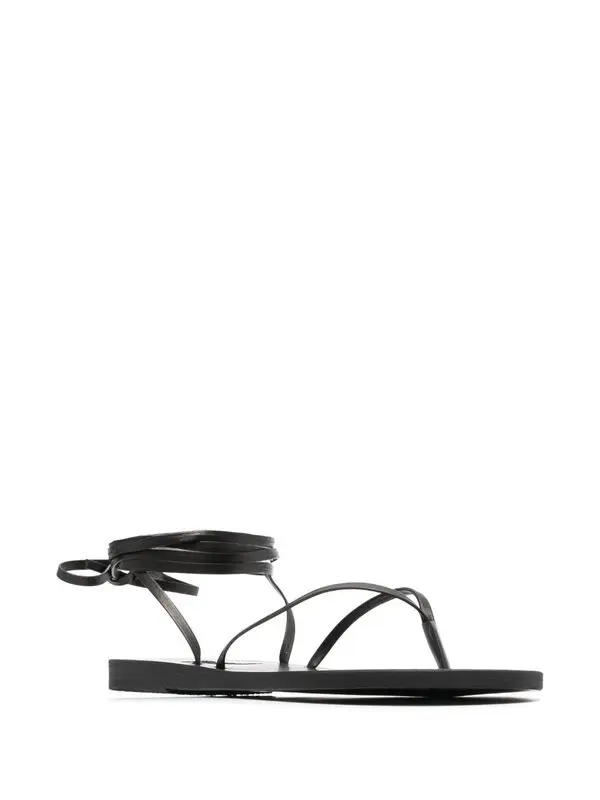 ANCIENT GREEK SANDALS Celia Flat Sandals - Black