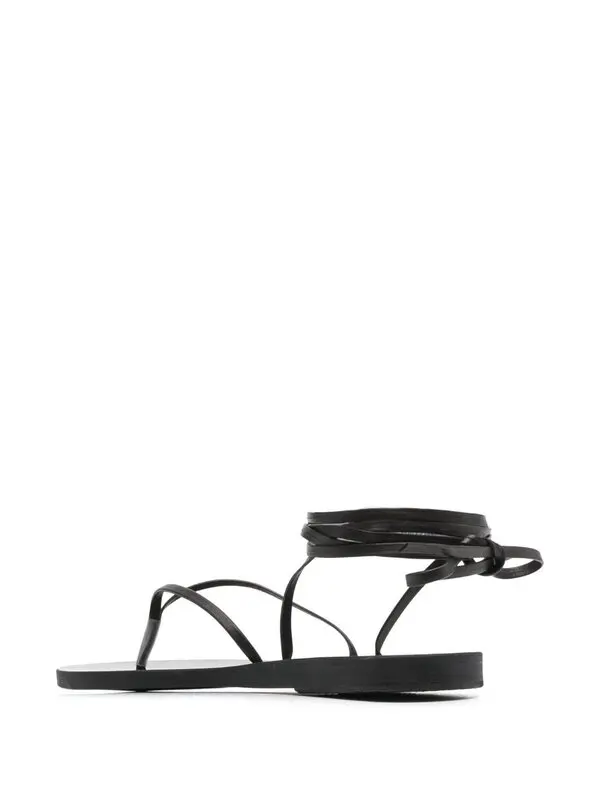 ANCIENT GREEK SANDALS Celia Flat Sandals - Black