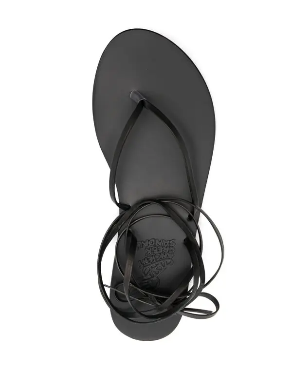 ANCIENT GREEK SANDALS Celia Flat Sandals - Black