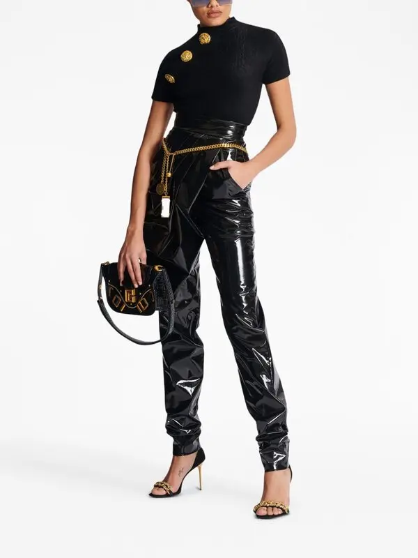 Balmain Asymmetric Draped Trousers