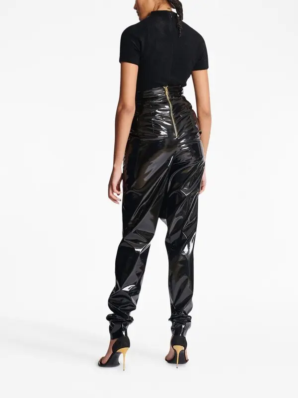 Balmain Asymmetric Draped Trousers