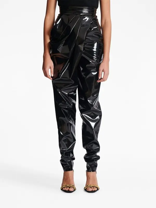 Balmain Asymmetric Draped Trousers