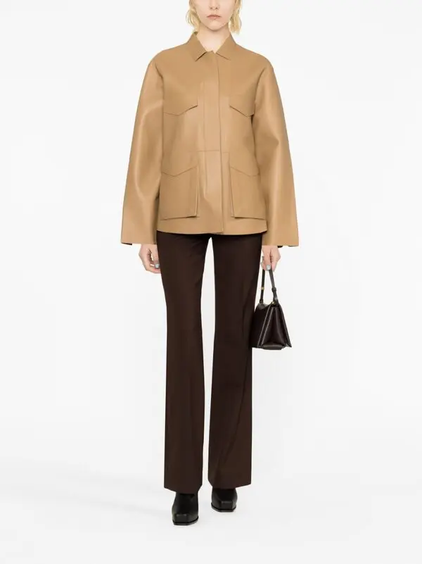 TOTEME Leather Jacket - Brown
