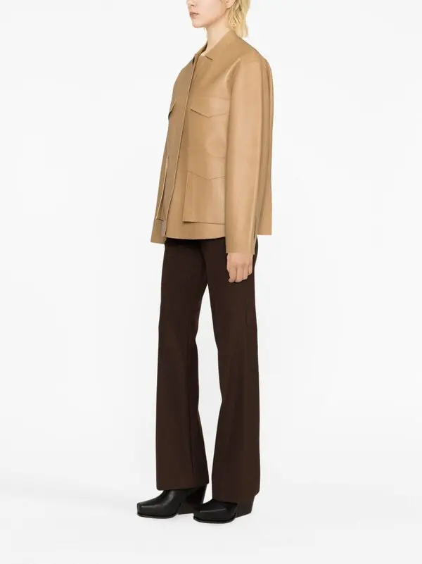 TOTEME Leather Jacket - Brown