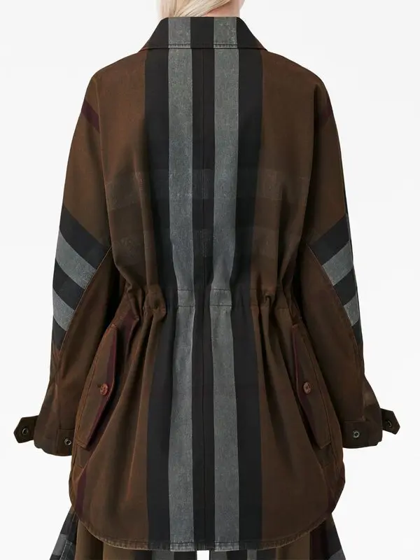 Burberry Check-print Long-sleeved Parka