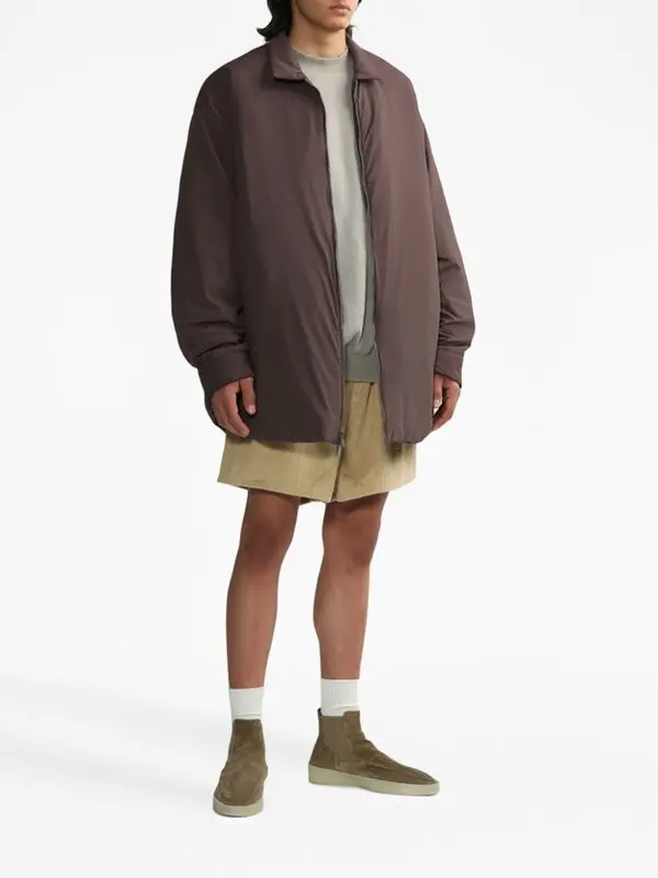 Fear Of God Logo-embossed Zip-up Shirt Jacket
