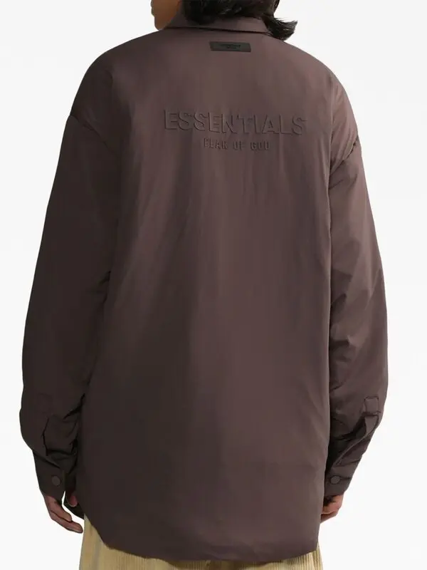 Fear Of God Logo-embossed Zip-up Shirt Jacket