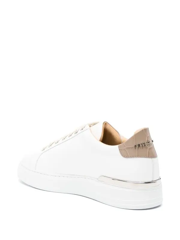 Philipp Plein Skull-patch Leather Sneakers