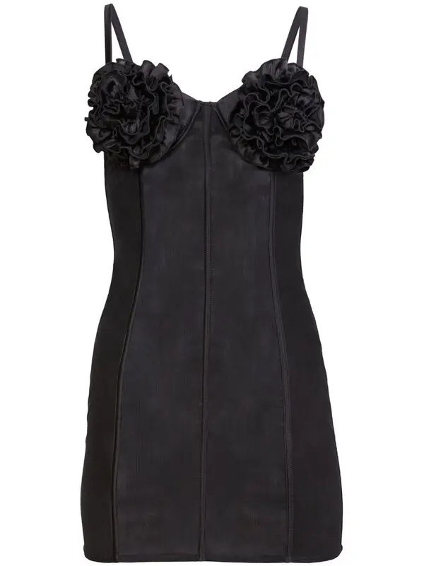 FLEUR DU MAL Rose Cup Mini Dress