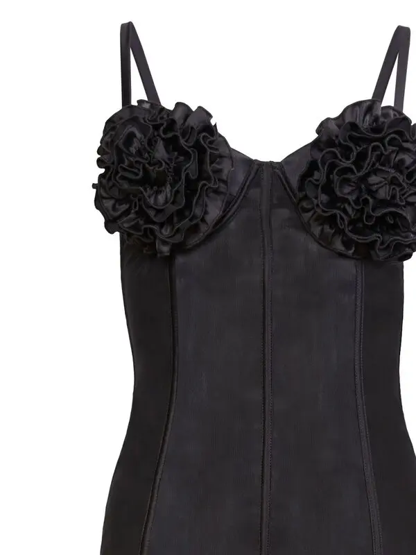 FLEUR DU MAL Rose Cup Mini Dress