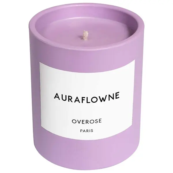 OVEROSE Auraflowne Purple Candle