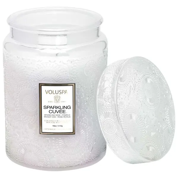 Voluspa Sparkling Cuvee Glass Jar Candle - One-color