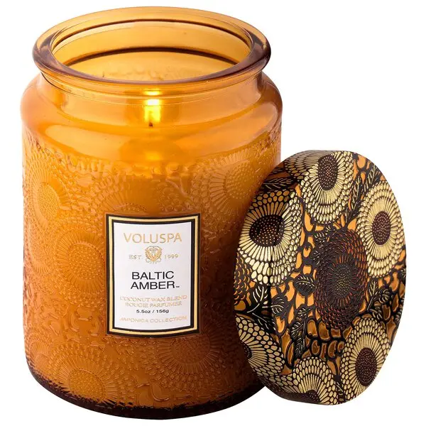 Voluspa Baltic Amber Glass Candle 1-wick Candle - One-color