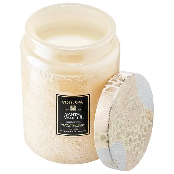 Voluspa Santal Vanille Glass Jar Candle - One-color