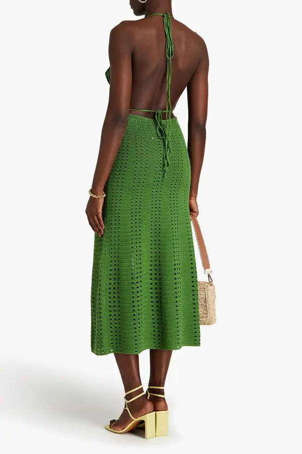 gaia midi dress hunter green CRISTOS KNIT DRESS main image 0